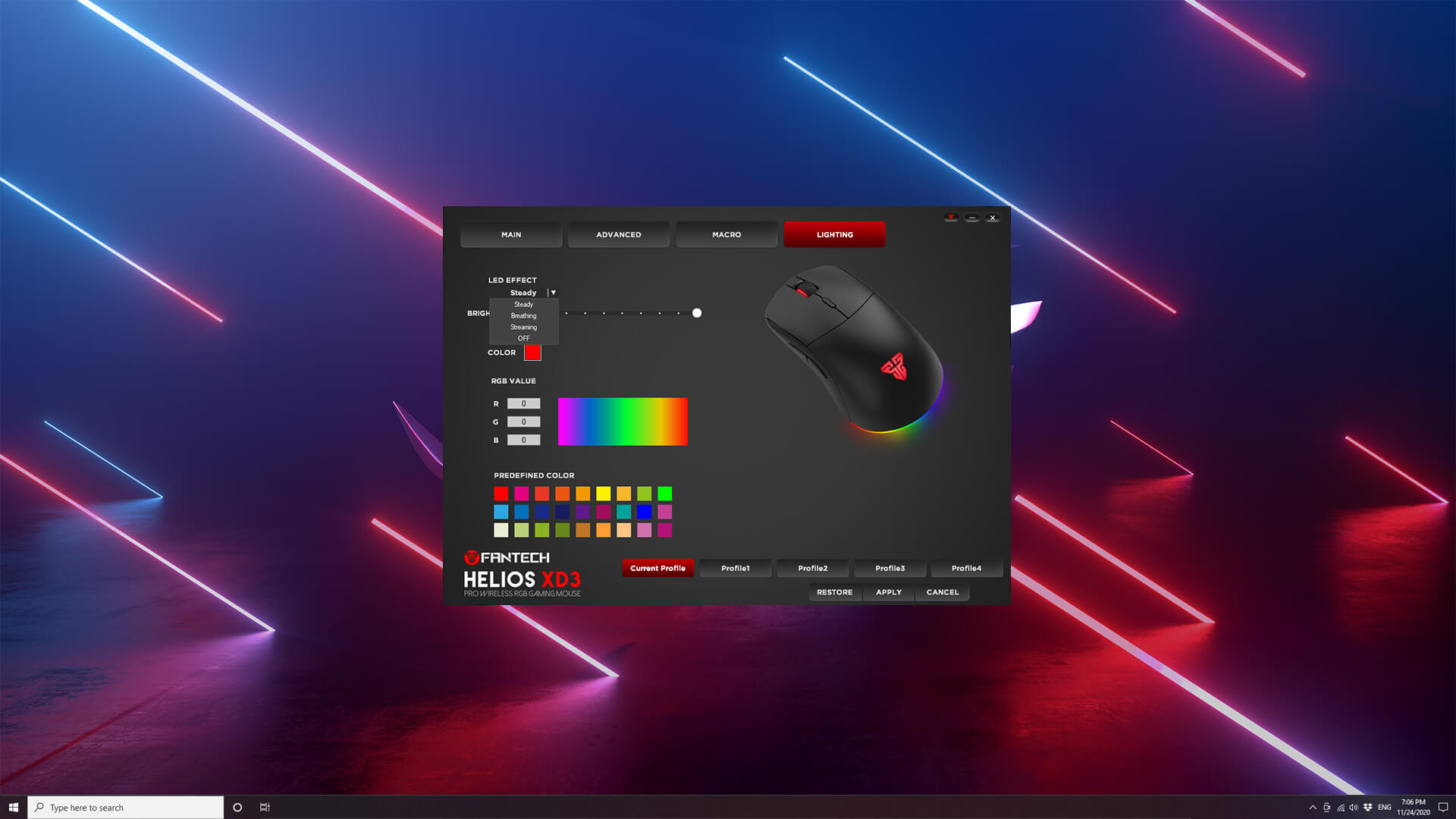 Fantech HELIOS XD3: Wireless RGB gaming mouse - Tech Edition