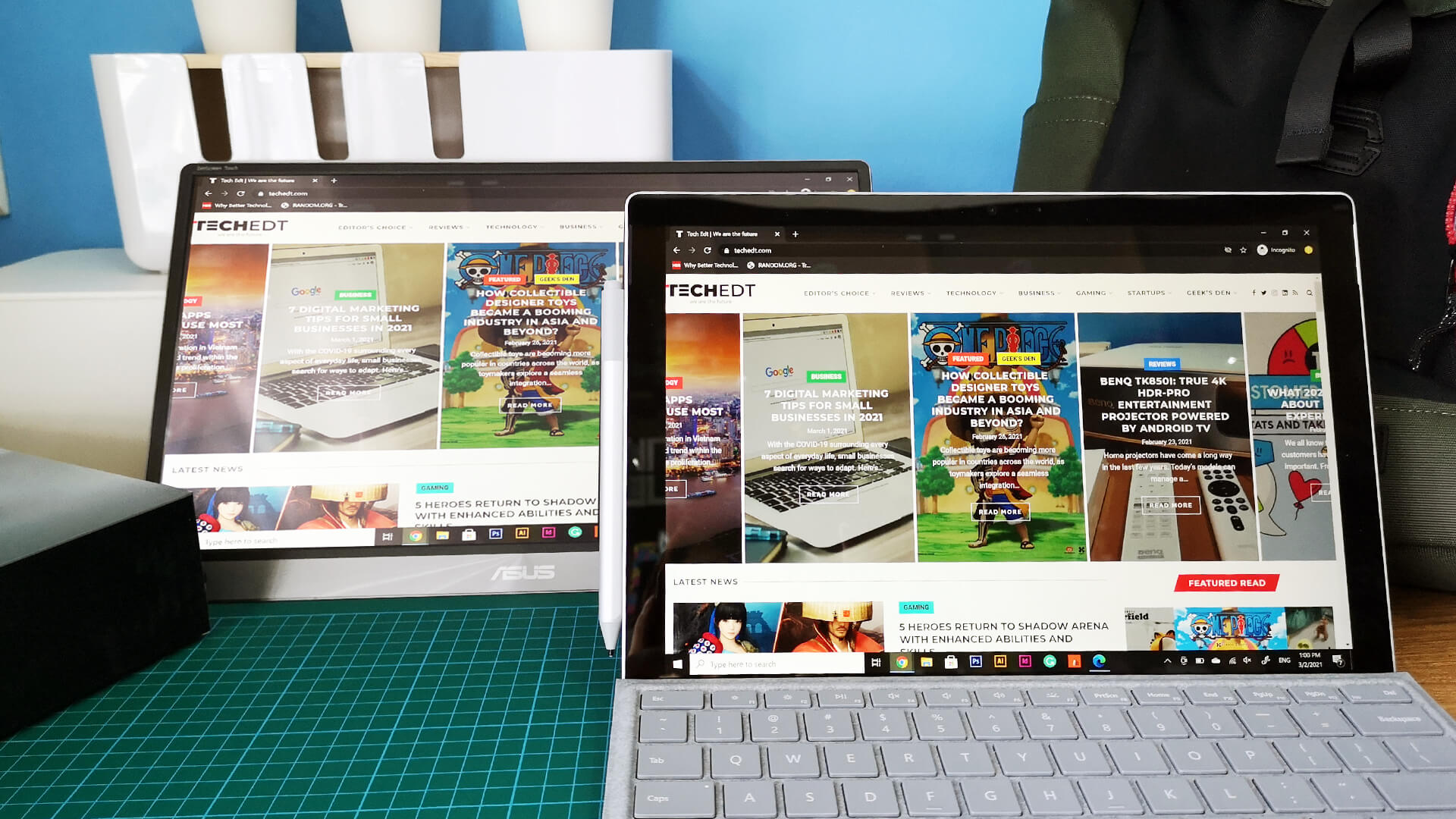 ASUS ZenScreen Touch (MB16AMT): Mobile monitor with 10-point multitouch ...