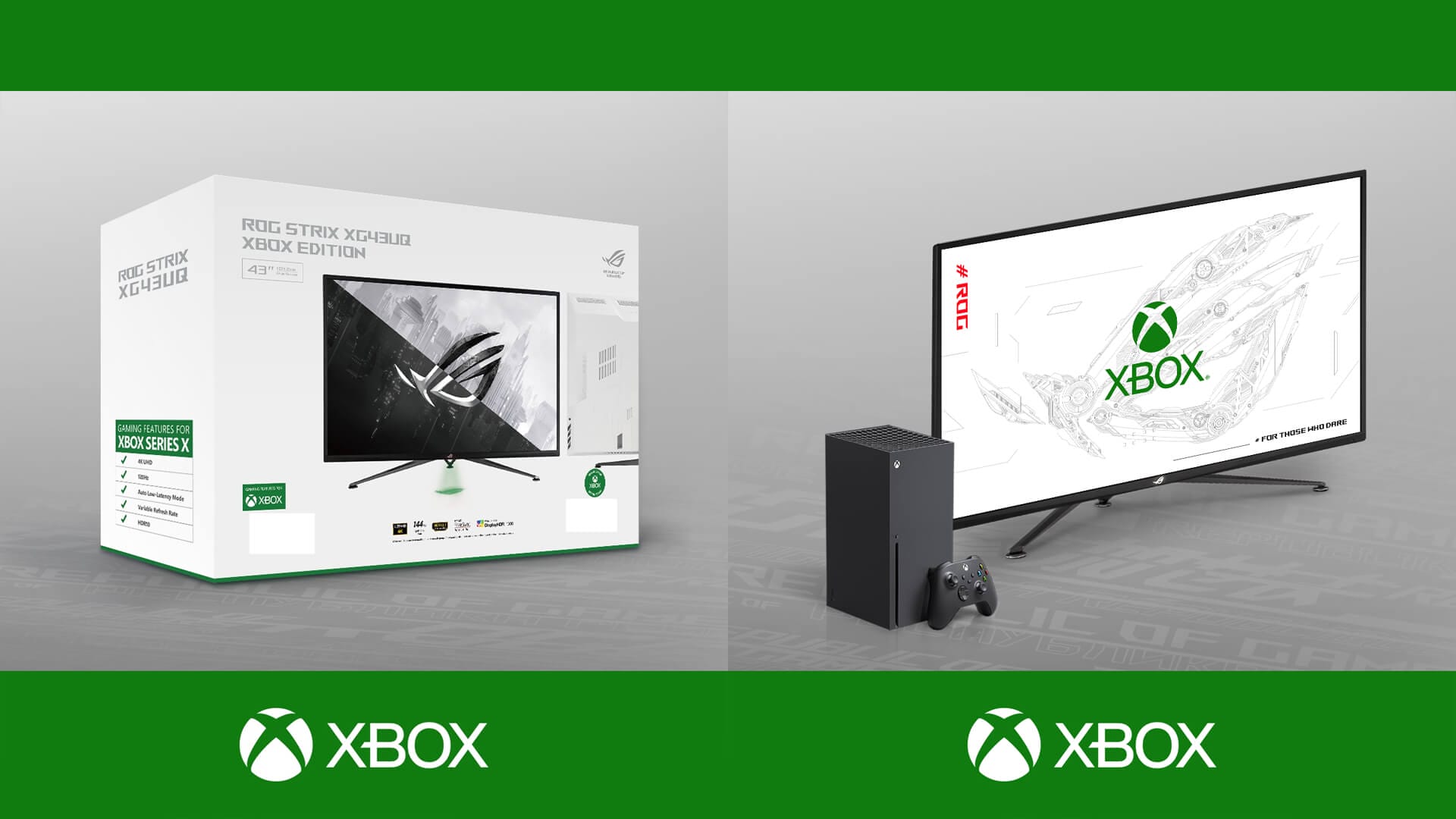 ASUS Republic of Gamers and Xbox join forces on the ROG Strix XG43UQ ...