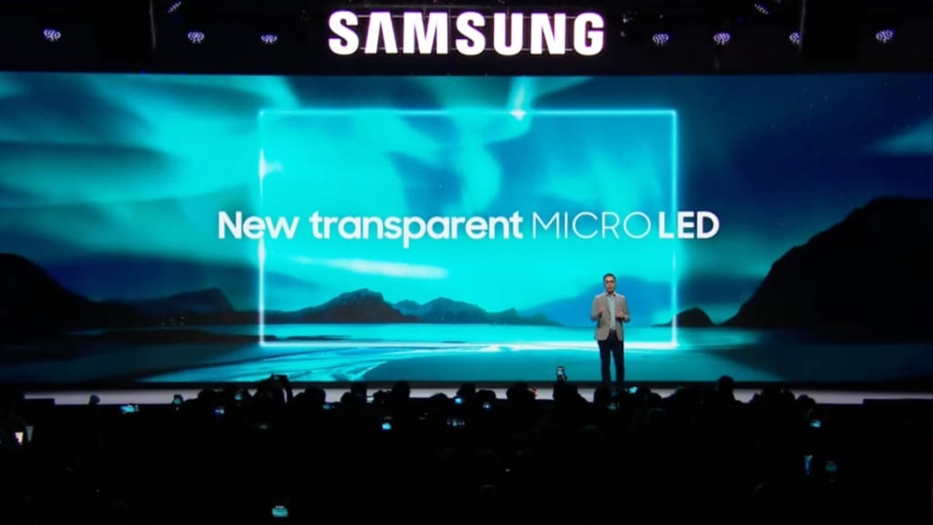 Samsung reveals its first transparent MicroLED display at CES 2024 ...