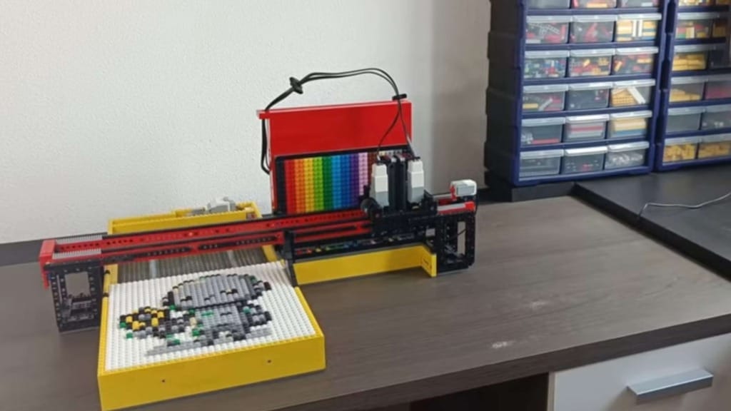 Lego printers use AI to create stunning mosaic masterpieces - Tech Edition