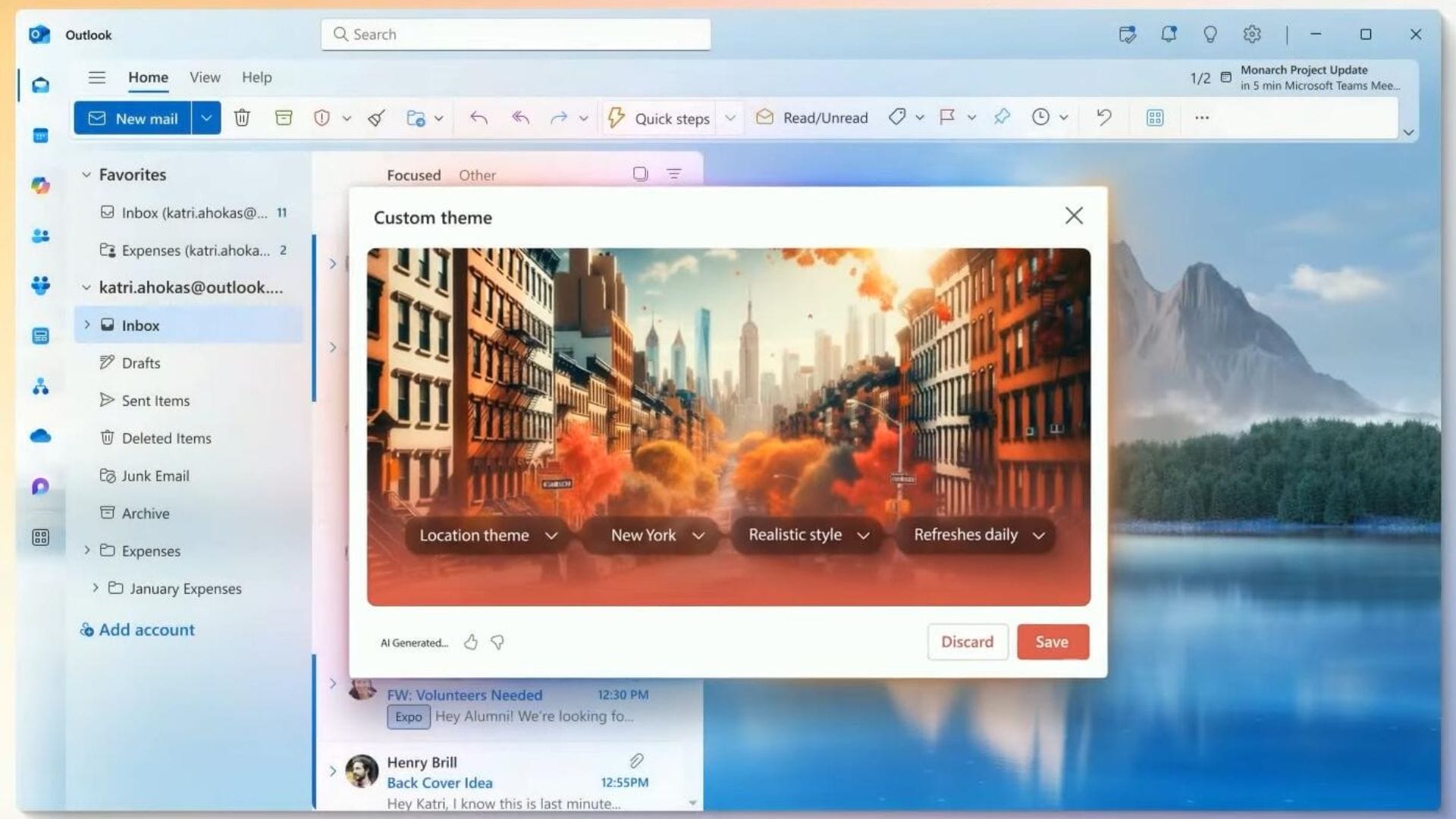 Outlook introduces AI-powered dynamic themes for a personalised ...