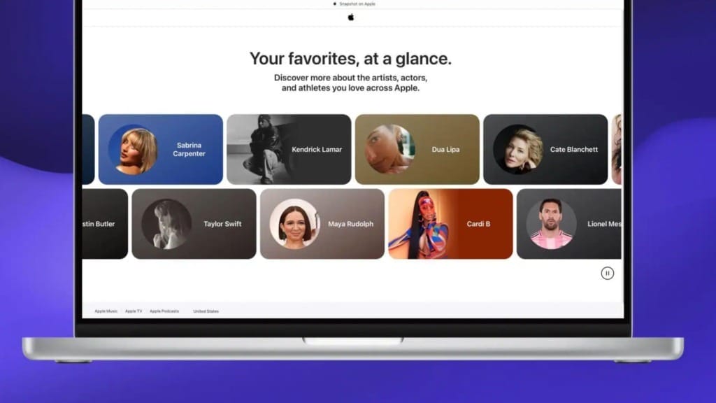Apple creates a new celebrity hub to showcase stars across its ...